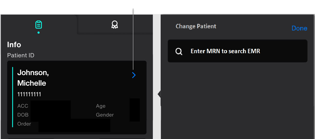 Changing patient and exam information (web & mobile) – Home Page